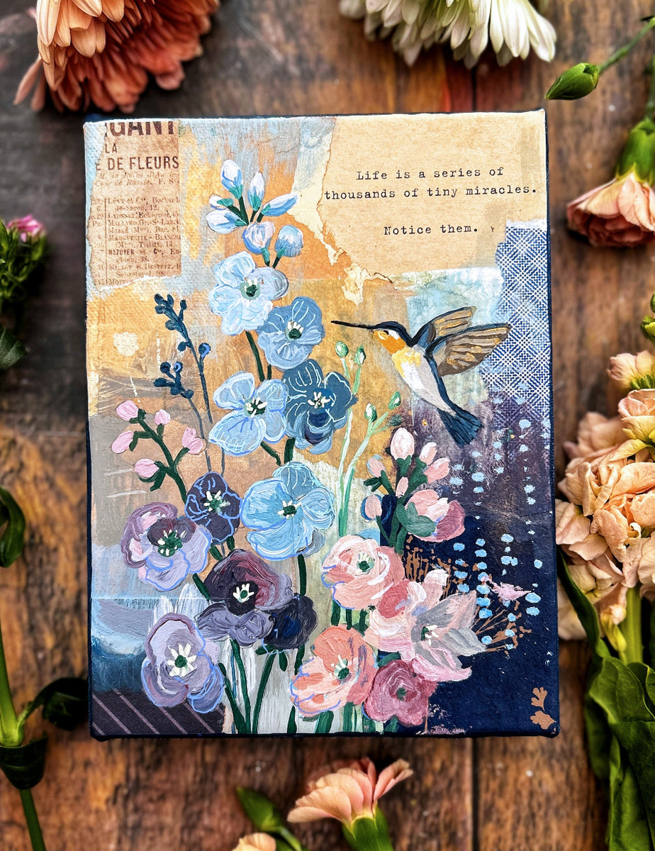 Staying Positive - July Birth Flower (Larkspur) – Cathy Nichols