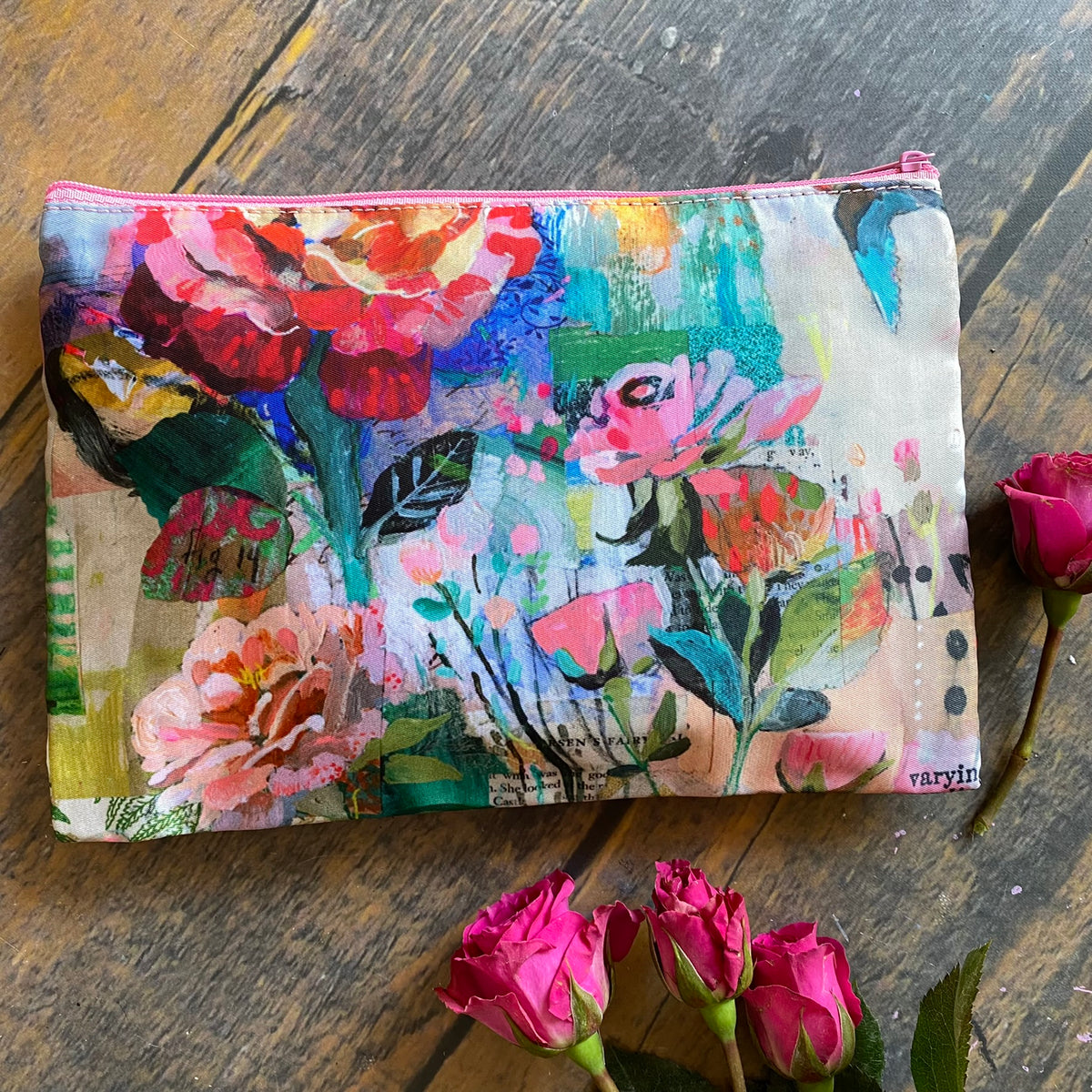 Wild Roses - Zipper Pouch – Cathy Nichols